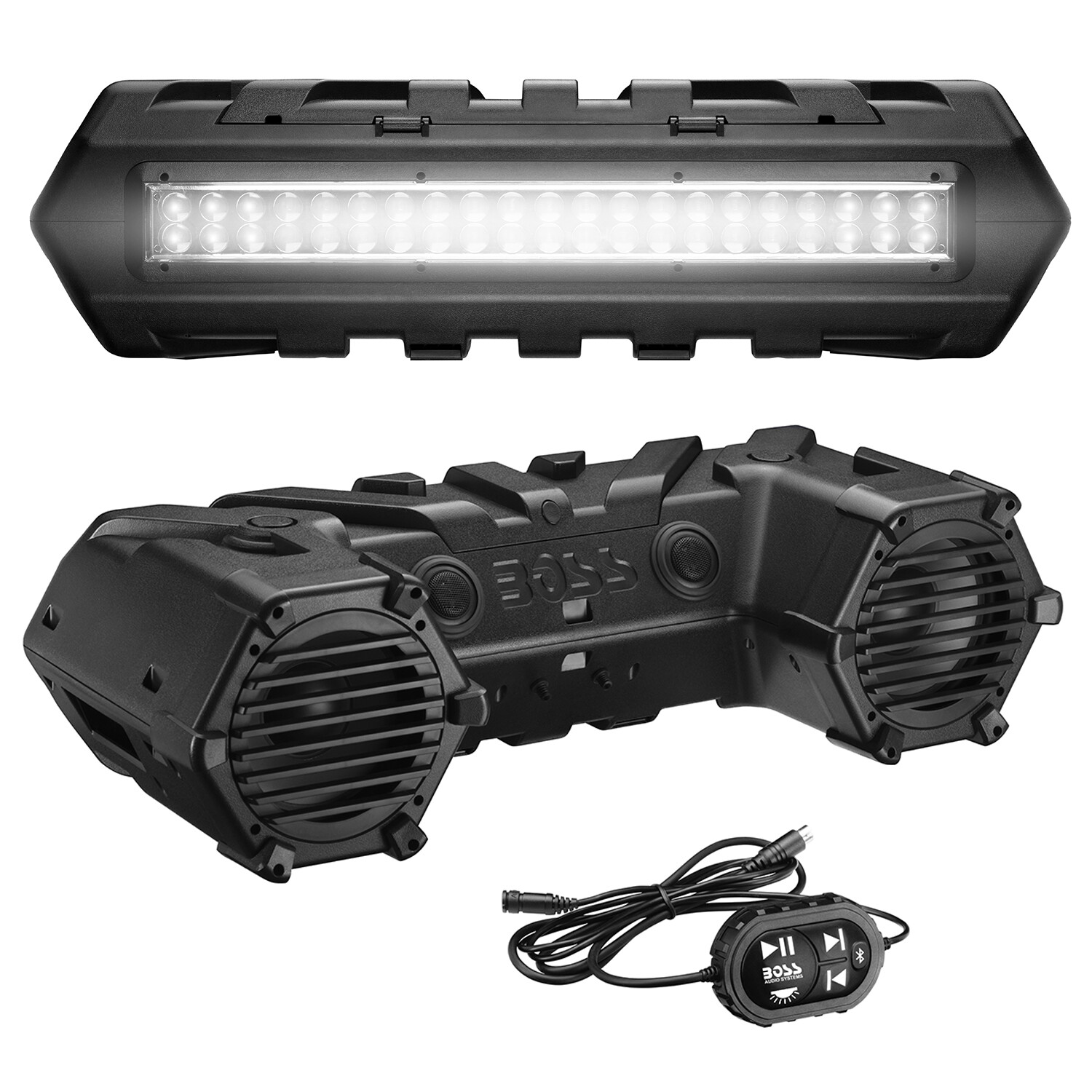BOSS Audio Systems ATVB95LED Weatherproof Bluetooth Amplified ATV 8 ...