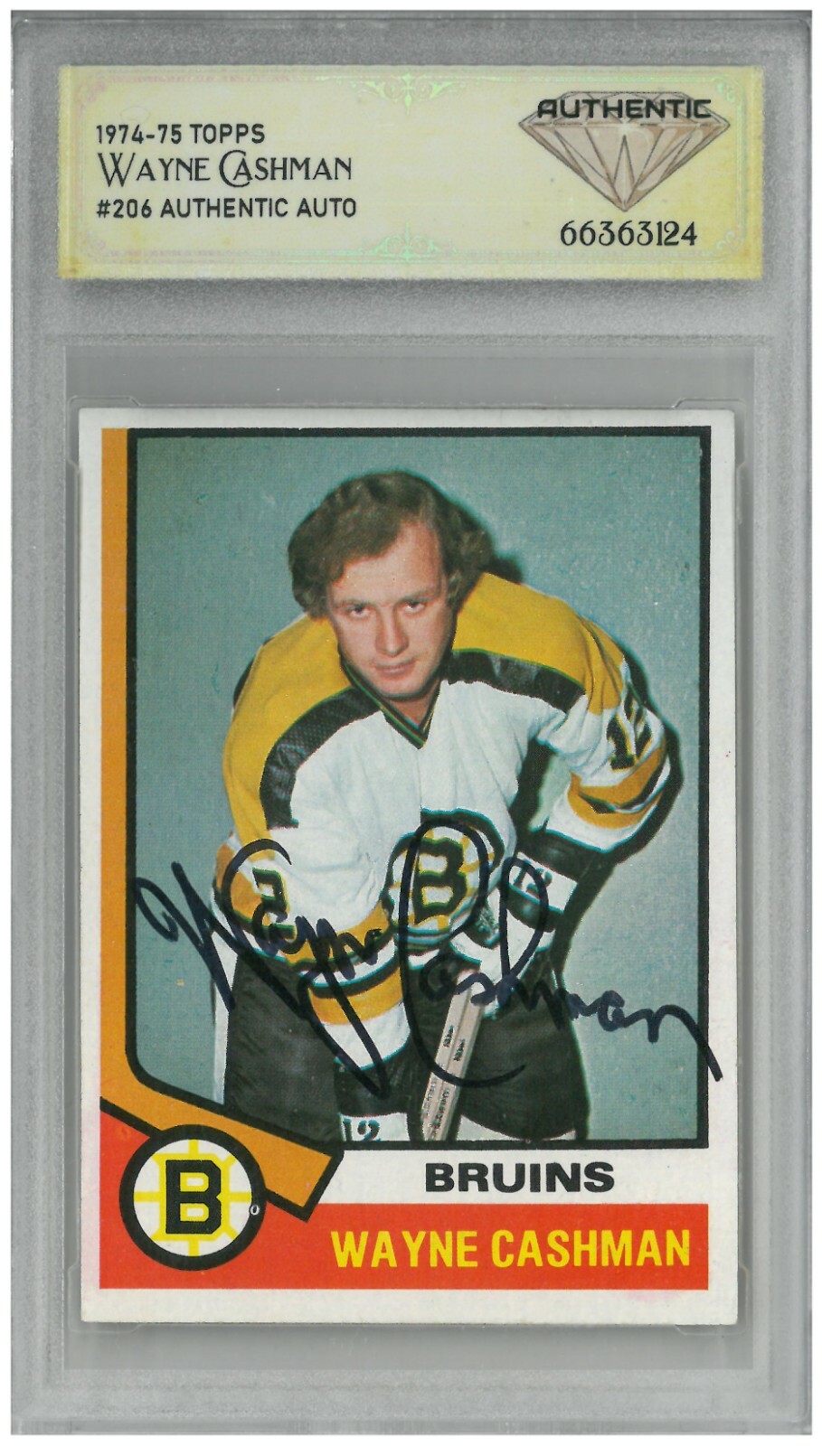 1974-75 Topps - Wayne Cashman #206 for sale online | eBay