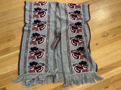 Vintage Gaban Indian Head Poncho Blanket Shawl Mayan Peasant Fringed ...