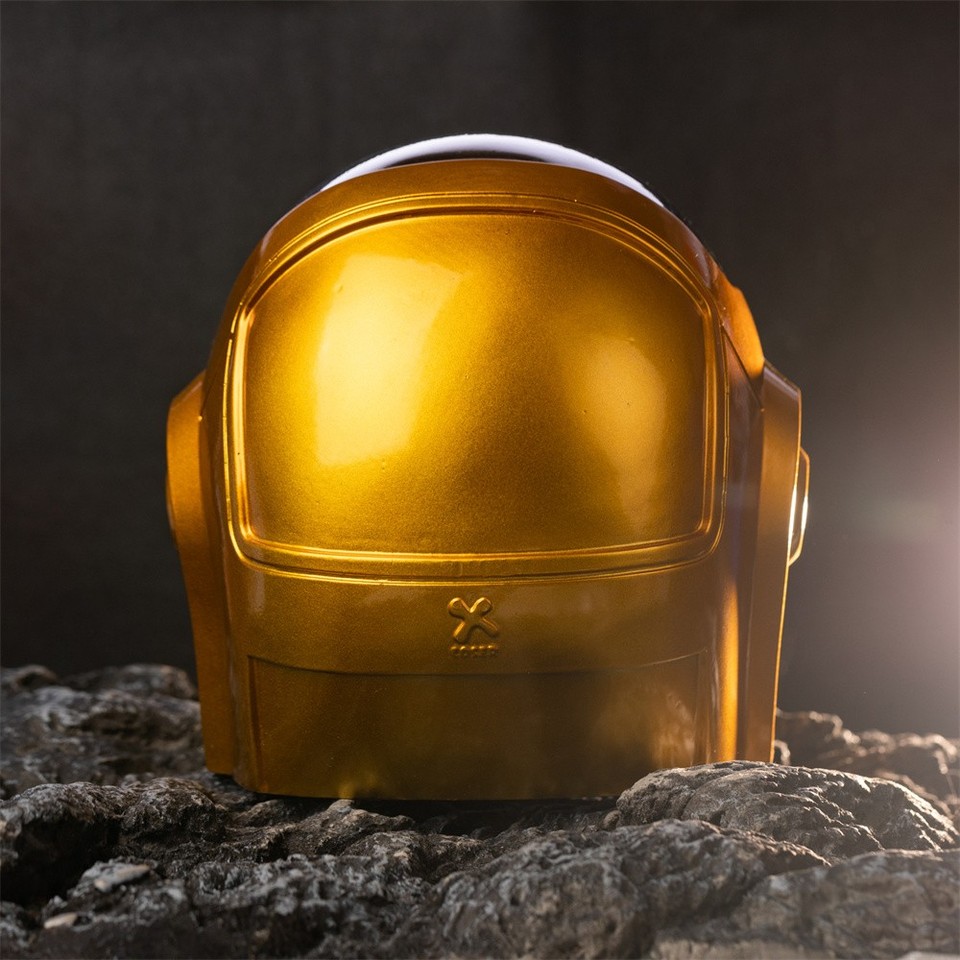 Daft Punk Guy-Manuel Helmet Cosplay Mask Resin Props Gold Halloween US ...