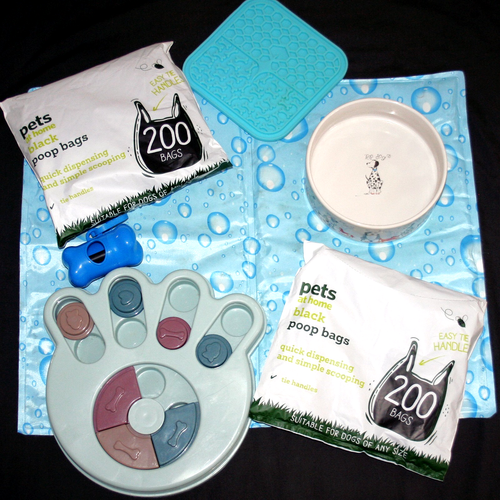 TRADE BUNDLE DOG PUPPY MASON CASH BOWL POOP BAGS TREAT TOY COOLING PET ...