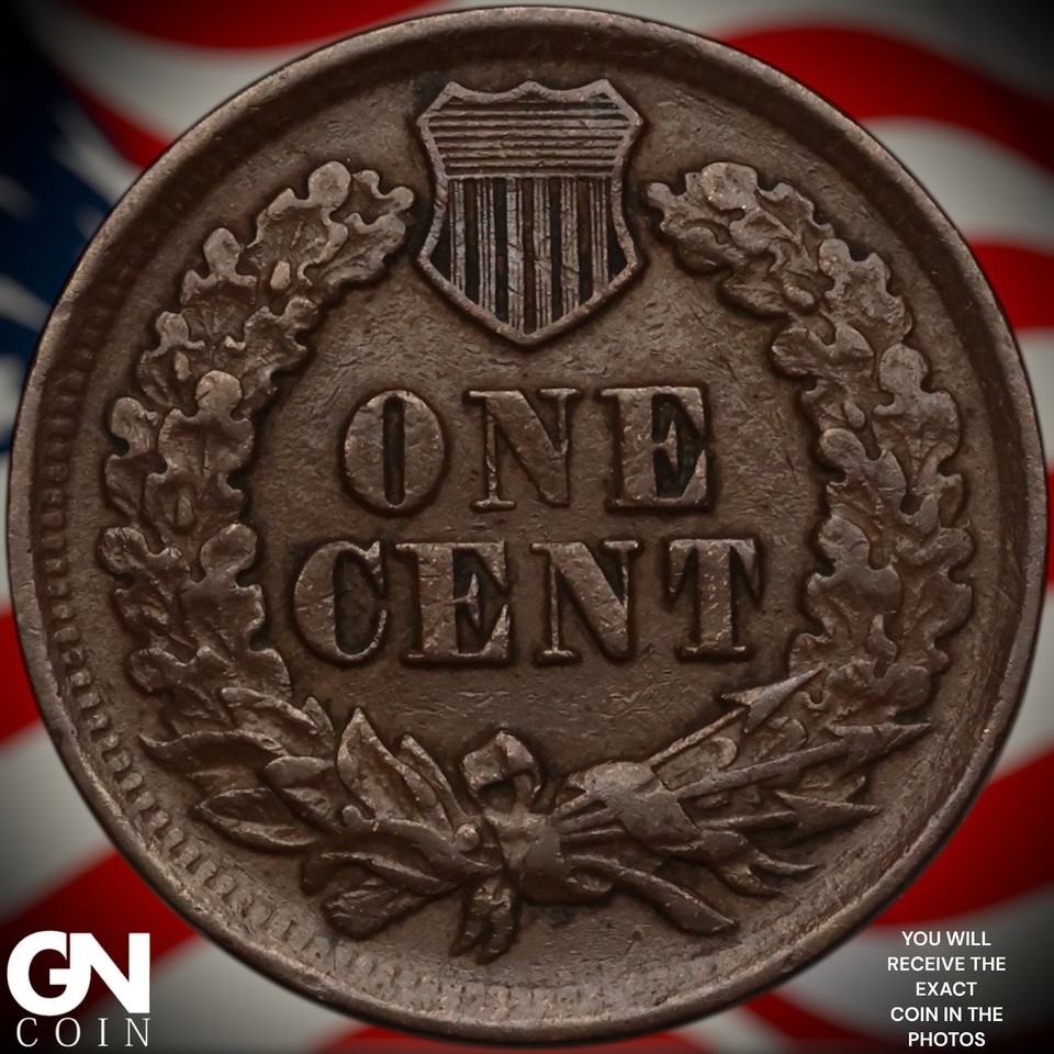 1865 Indian Head Cent Penny A2134 | eBay