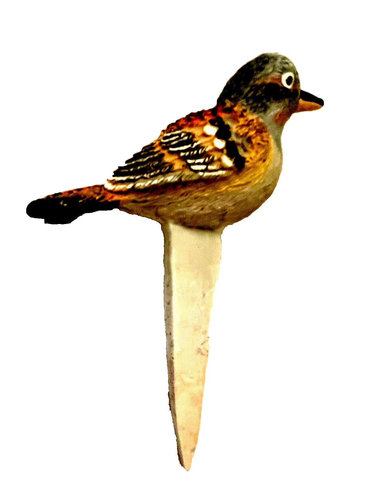 Bird Plant Stick Spick Garden Painted Bird Decorative Resin 4 1/2" x 3 ...