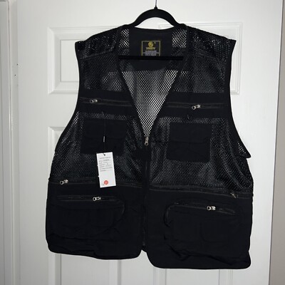 Jarusite Men's Summer Outdoor Work Safari Fishing Travel Photo Vest XXL ...