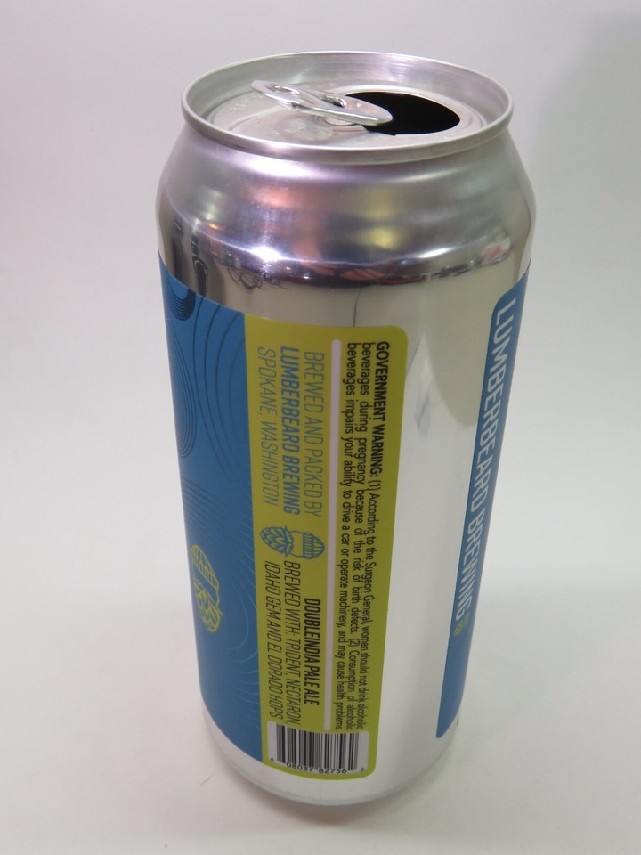 Craft BEER Empty Can: LUMBERBEARD Brewing Double Rhythm Double IPA ...