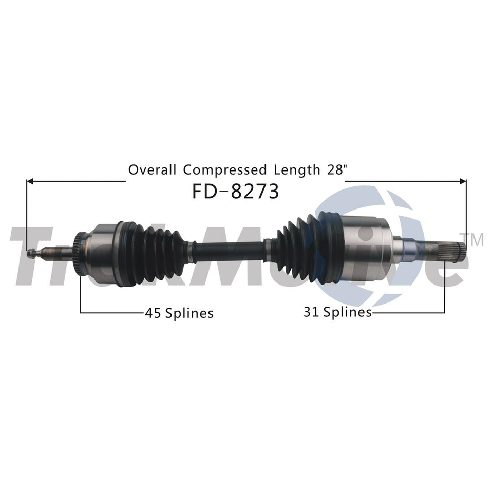 For Ford F-150 10-14 SVT Raptor Front Driver Left CV Axle Shaft ...