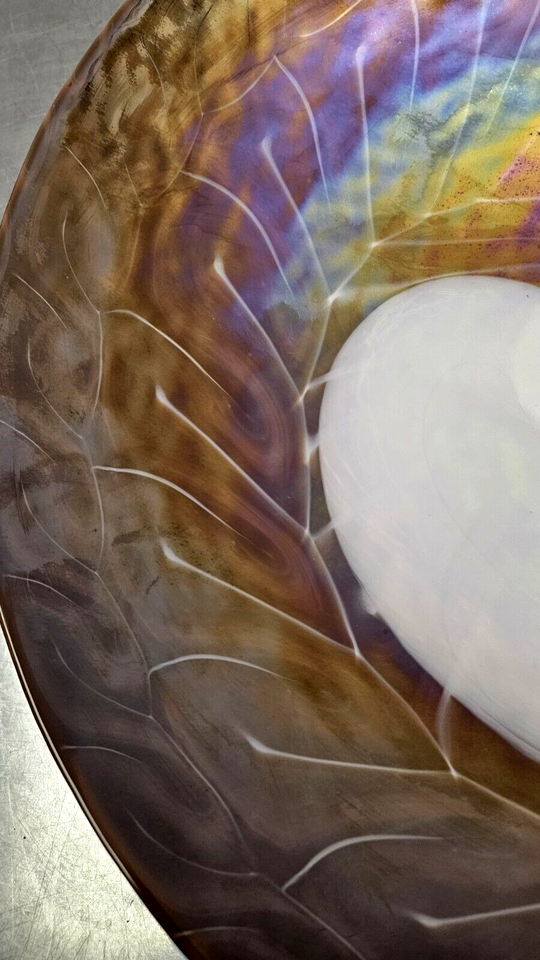 19" Murano Vetro Artistico Italian Iridescent Art Glass Spiral ...