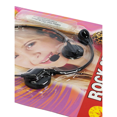 Microphone Prop Costume Headset Pop Singer Star Telemarketer Fake Toy ...