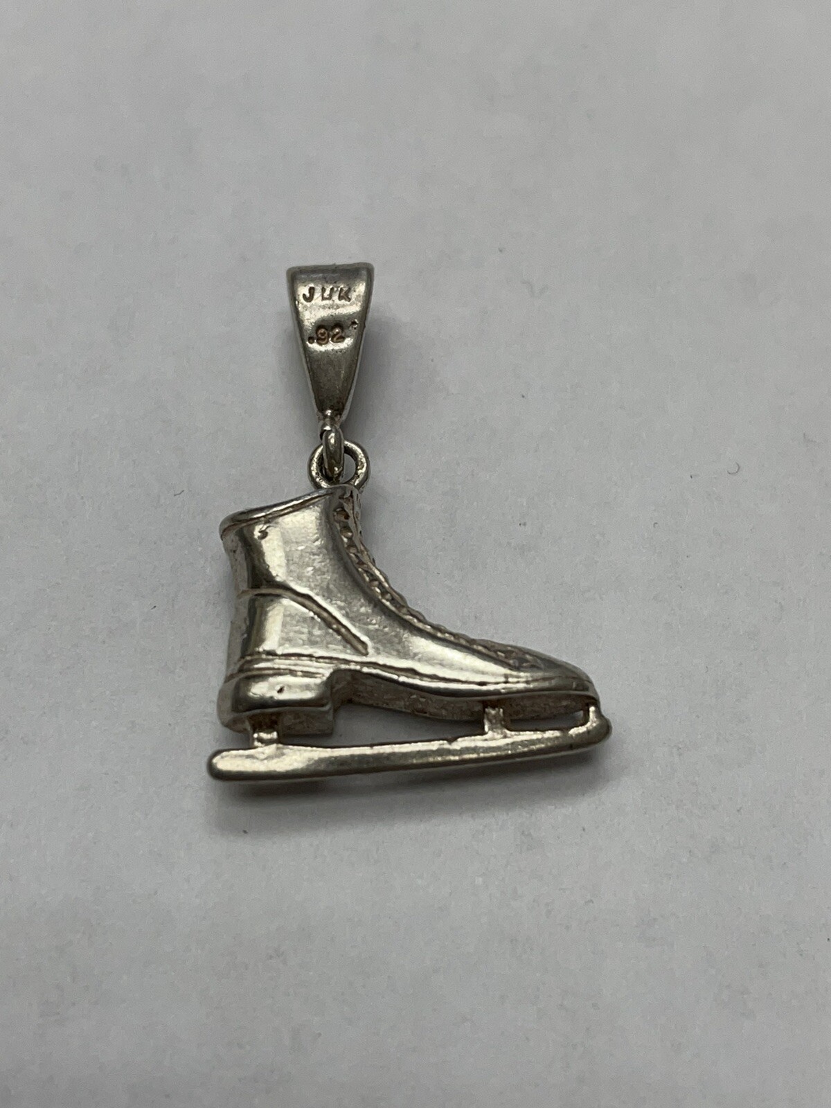 Ice Skate Sterling Silver Pendant (Figure Skating, Sp… - Gem