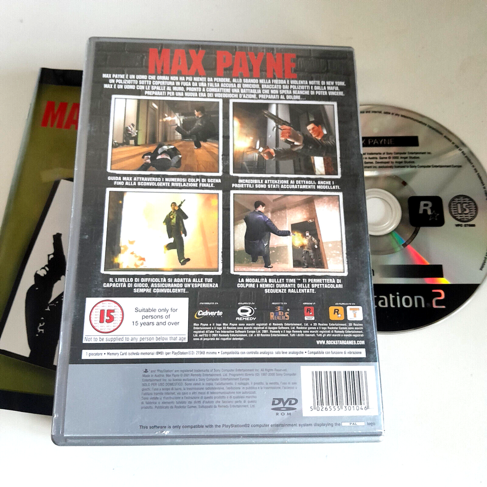 Gioco Videogioco MAX PAYNE Ps2 Playstation 2 Sony Vintage | eBay