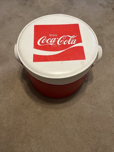 Vintage Soft Round Coca Cola Cooler Styrofoam Insulated Red/White | eBay