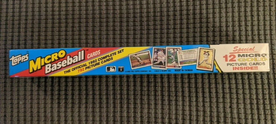 1992 Topps "Micro" Baseball Cards - Full Set Unopened With 12 Micro ...