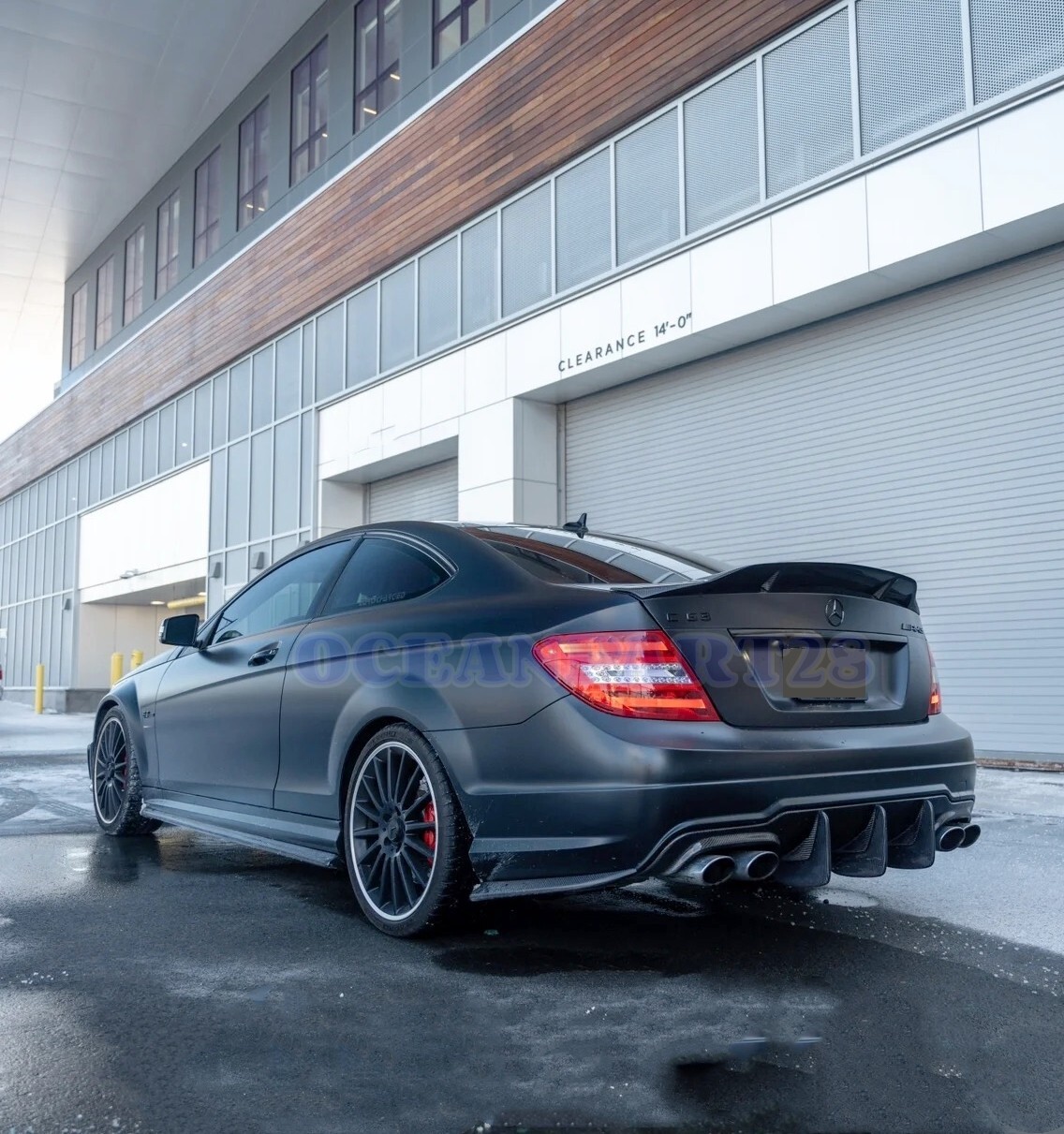 FOR 08-14 BENZ W204 C250 C300 C63 DUCKBILL TRUNK SPOILER WING Carbon ...