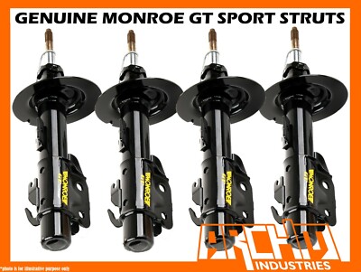 MONROE GT SPORT F&R LOWERED (SHORT) STRUTS/SHOCKS FOR VF V6 COMMODORE ...