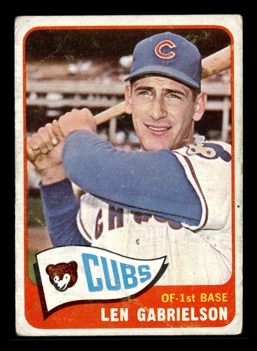 Len Gabrielson 1965 Topps #14 Chicago Cubs GD | eBay
