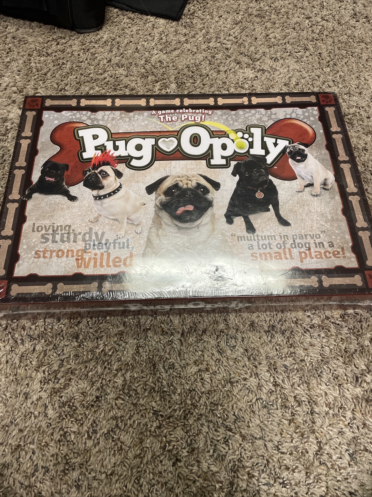 Pug-Opoly Classic Board Game Dogs Pets Animals Late for the Sky NEW ...