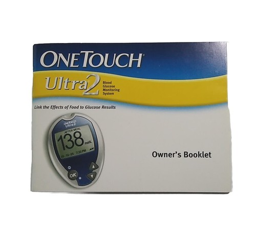 One Touch Ultra 2 Owners Manual Booklet ONLY 2005 For Blood Glucose ...