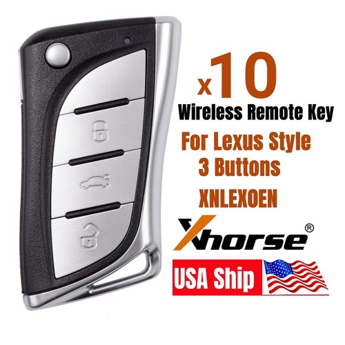 Xhorse Universal Wireless Remote Key 3 Buttons for Lexus Style XNLEX0EN ...