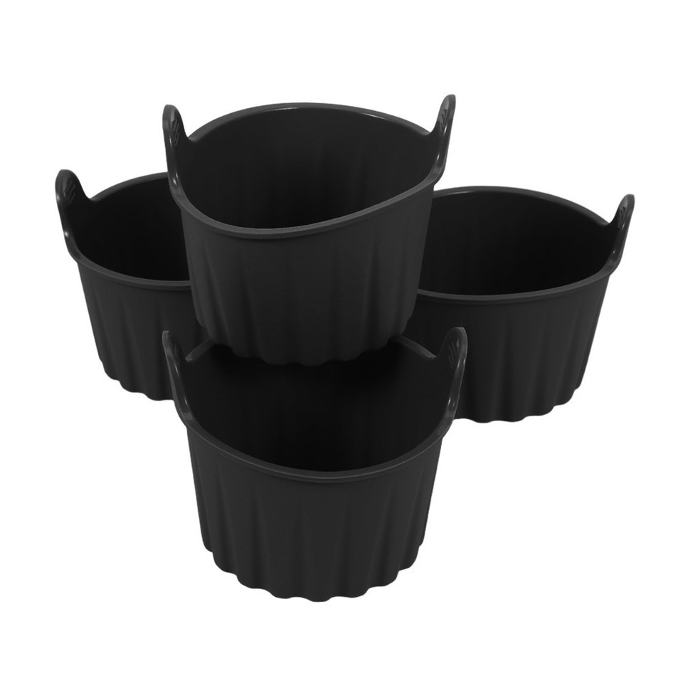 4pcs Air Fryer Silicone Baking Cups - Round Silicone Cake Molds- Mini ...