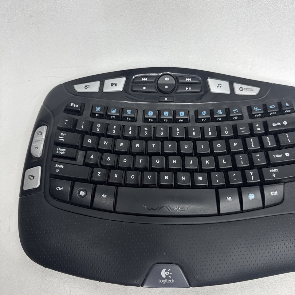 Logitech K350 Wireless Keyboard Comfort Wave Ergonomic No Unifying ...