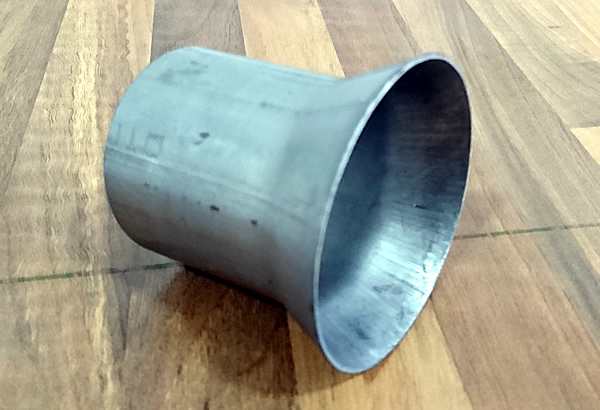 MILD STEEL Exhaust Cone, 2" to 3", 2.5", 57mm, Various sizes Tube Pipe ...