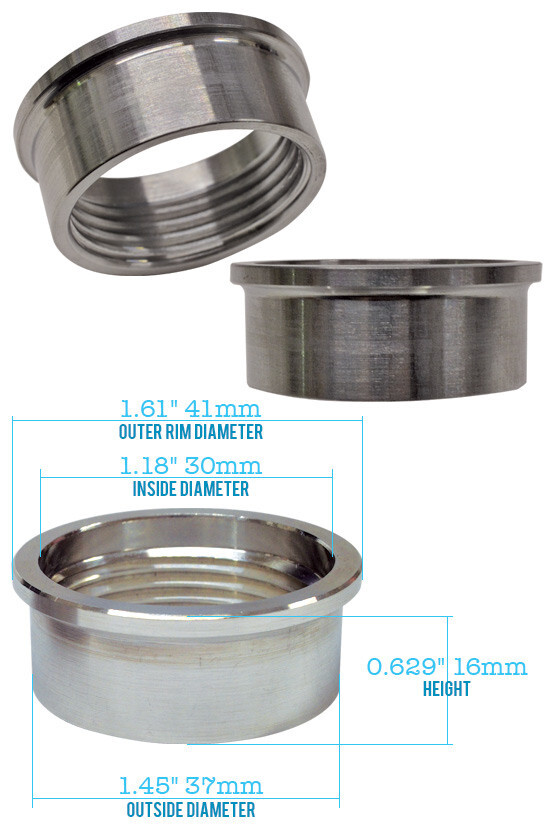 MOON small Vented Aluminum SPINNER CAP w Threaded BUNG vtg Hot Rod auto ...