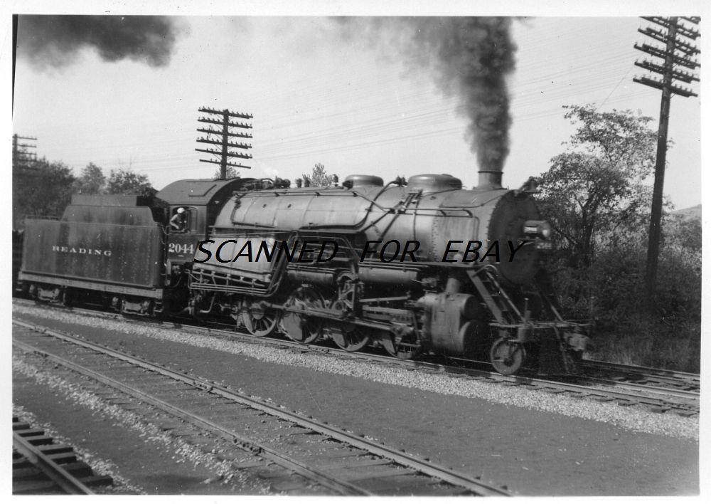 READING RAILWAY LOCOMOTIVE #2044 ORIGINALLY BALDWIN BUILT MID 1920 ...