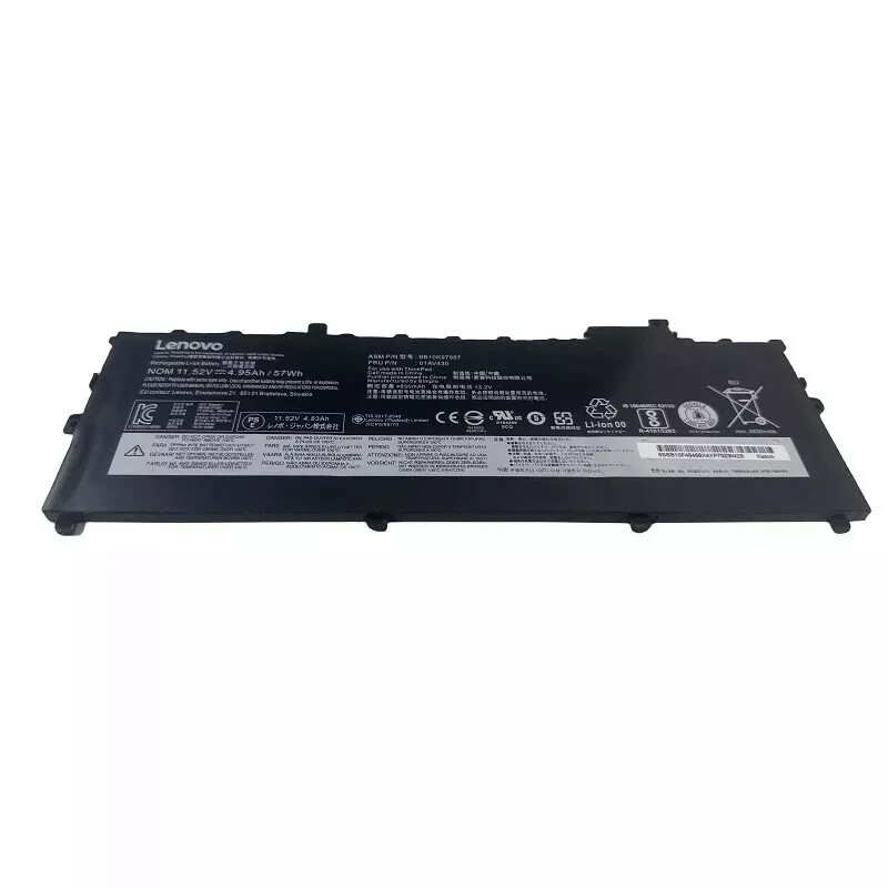 New Genuine 01AV430 01AV494 Battery for Lenovo ThinkPad X1 Carbon 5th ...