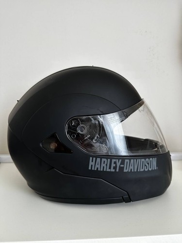 Harley Davidson HD-H05 Matte Black Modular Motorcycle Helmet M ...