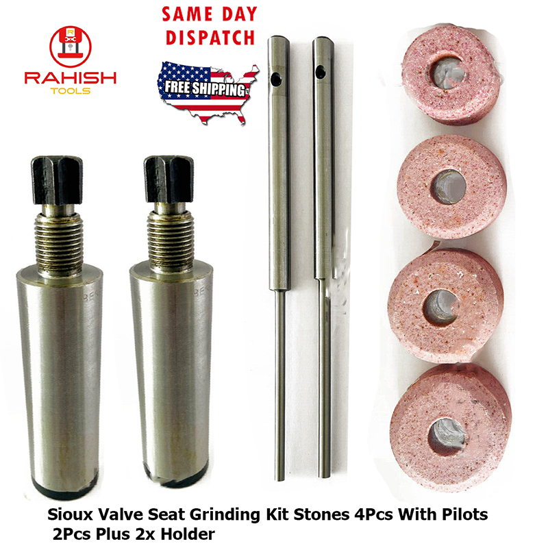 Sioux Valve Seat Grinding Kit Stones 4 Pcs With Pilots 2 Pcs Plus 2x ...