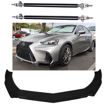 For IS250 IS350 IS300 Front Bumper Lip Spoiler Splitter + Strut Rods ...