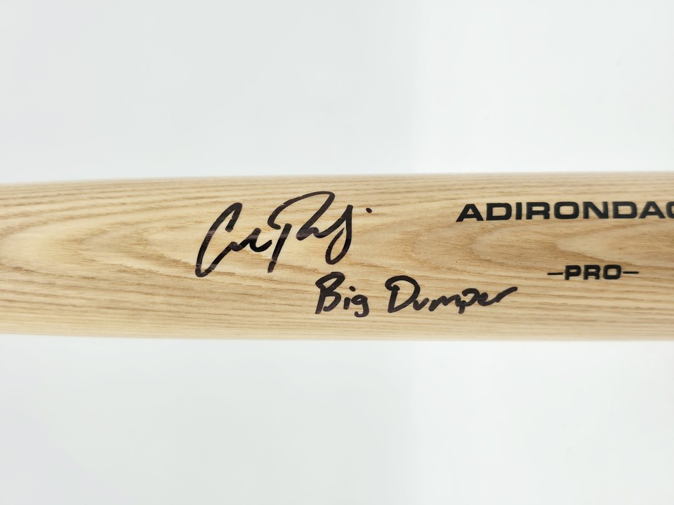 Cal Raleigh Auto Blonde Rawlings Adirondack Pro Bat Mariners Big Dumper ...