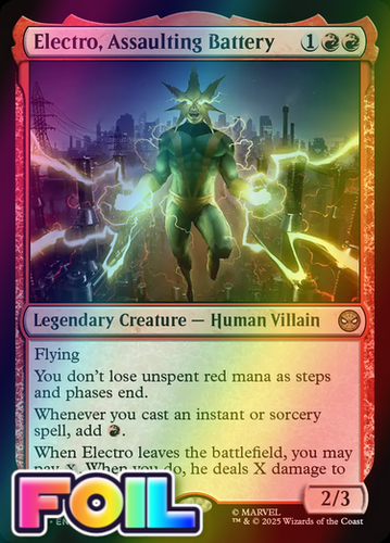 x1 Electro, Assaulting Battery FOIL SPM Spider-Man MTG 76 M/NM 1x | eBay