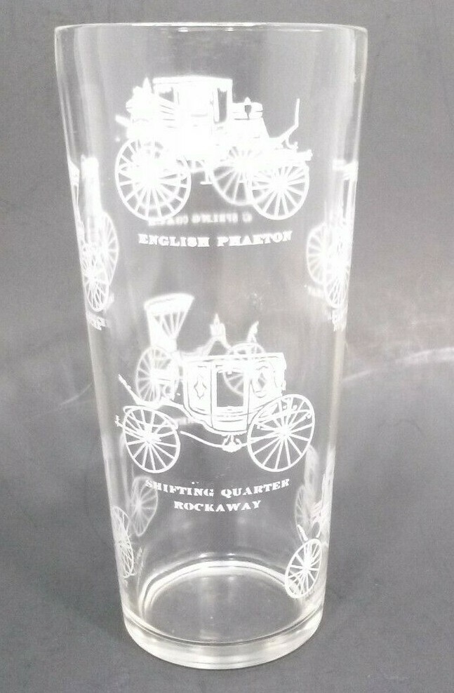 Vtg Horseless Stage Coach Carriage Glass Rockaway Phaeton Barouche ...