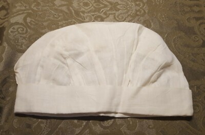 ANTIQUE VICTORIAN ♡ WHITE COTTON NIGHT CAP | eBay