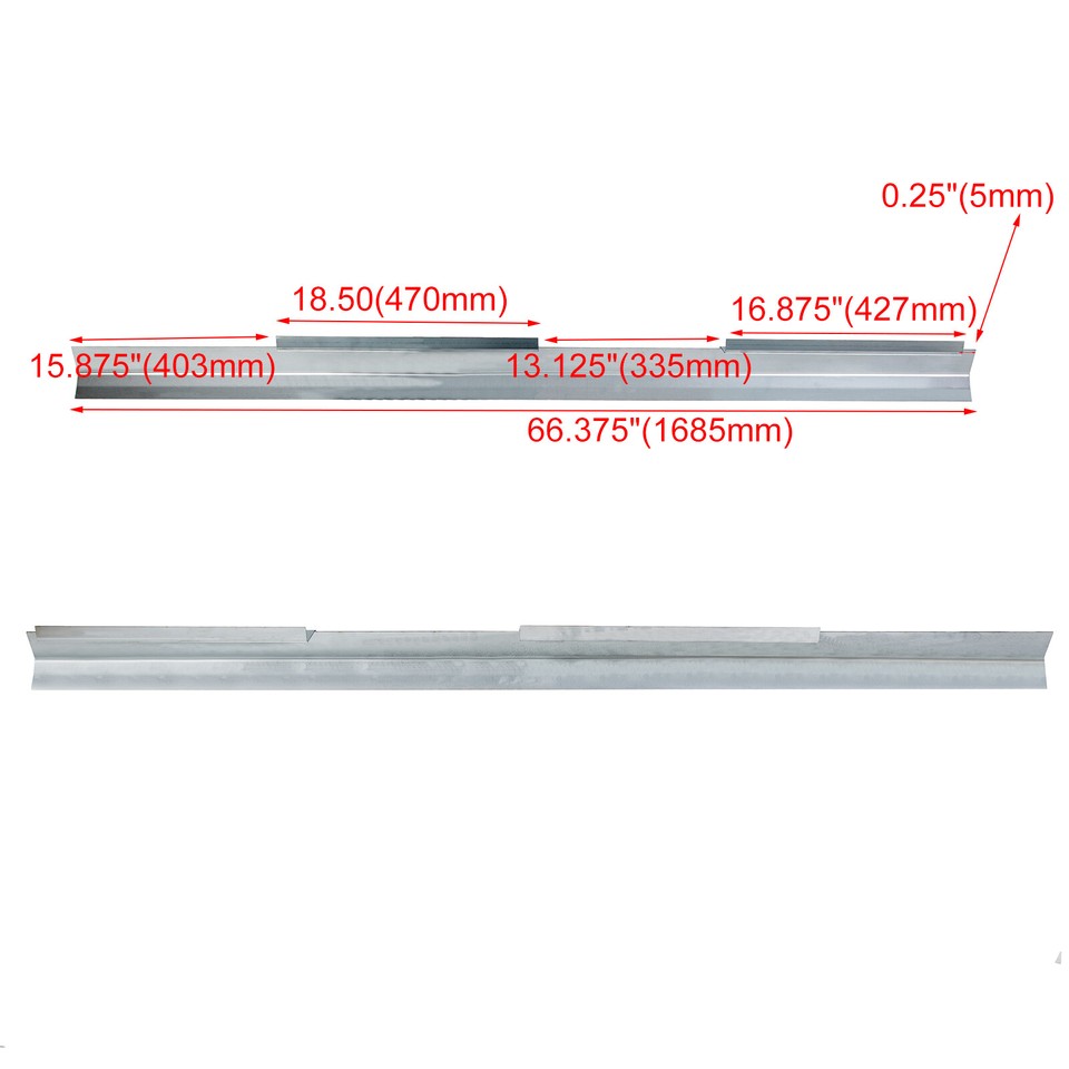 For 1992-1999 Chevy GMC C1500 K1500 SUBURBAN 4 DOOR OUTER ROCKER PANELS ...