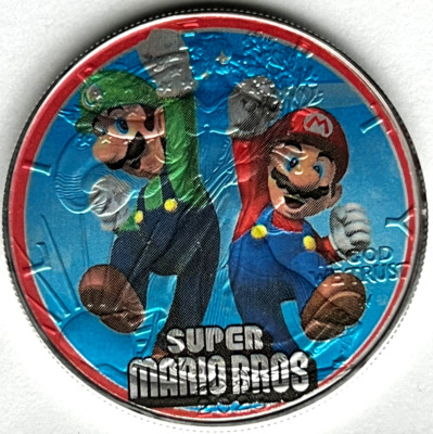 Super Mario - American Silver Eagle 1oz .999 Limited Edition Silver ...