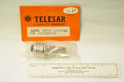 Telesar 2 1/2" long stem flashbulb adapter. New old stock. | eBay