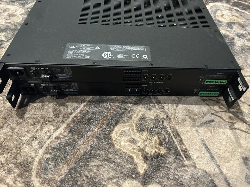 Crown Drivecore CT475 4-Channel Power Amplifier and CT4150 Drivecore ...