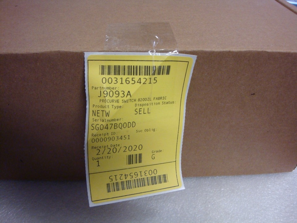 NEW J9093A J9093-61001 J9093-69001 HPE PROCURVE 8200 ZL FABRIC MODULE ...