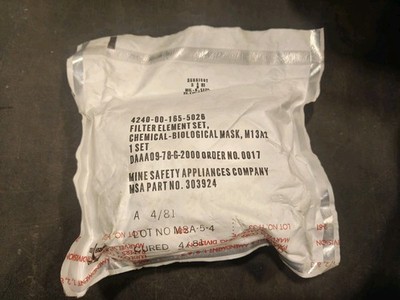 US Military Surplus M17 Gas Mask Filter set Vintage kit M13A2 Sealed | eBay
