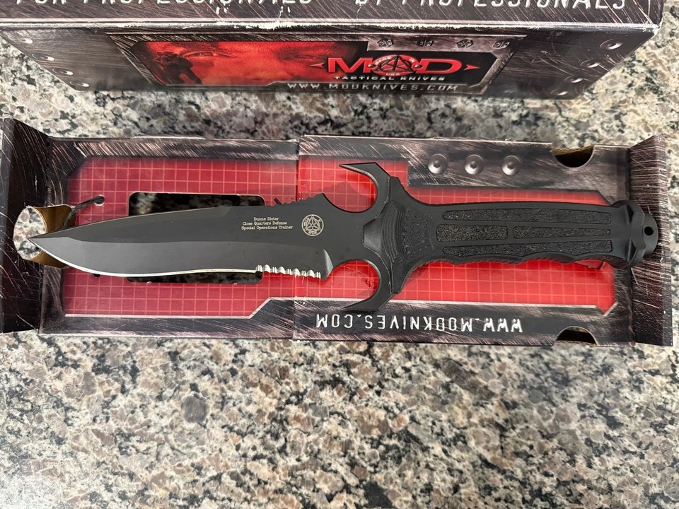 M.O.D. Masters Of Defense Duane Dieter Mark V Serrated Knife RARE ...
