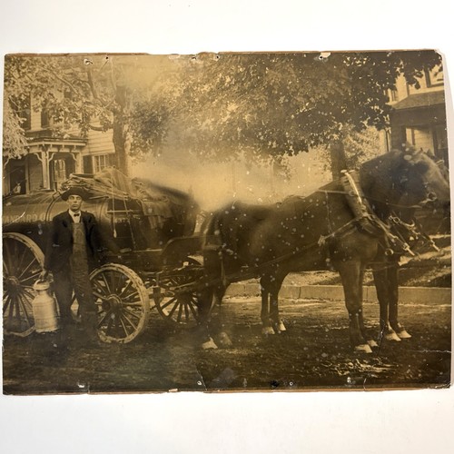Antique Standard Oil Horse Wagon Home Delivery Waterbury CT Photo Large ...