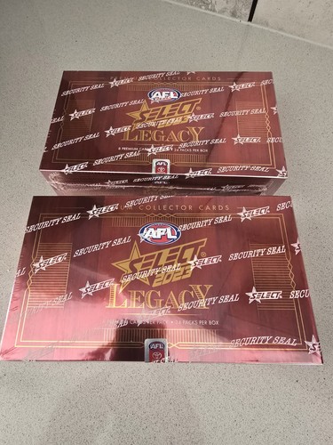2x 2023 AFL SELECT LEGACY Hobby BOX SEALED (24 PACKS) BRAND NEW | eBay ...