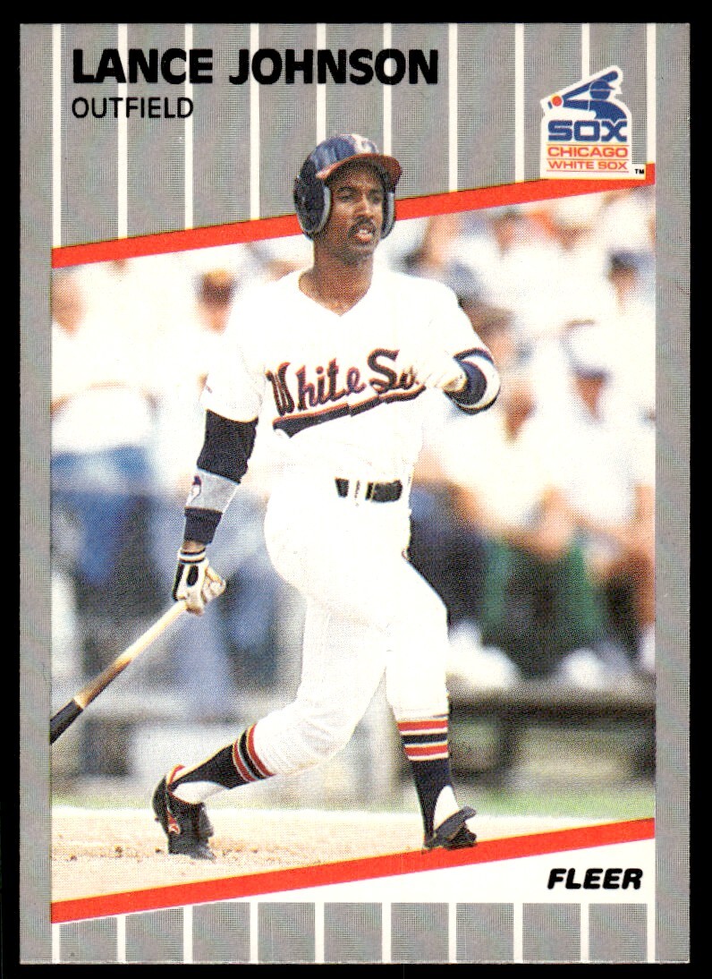 1989 Fleer Baseball Card Lance Johnson Chicago White Sox #499 | eBay