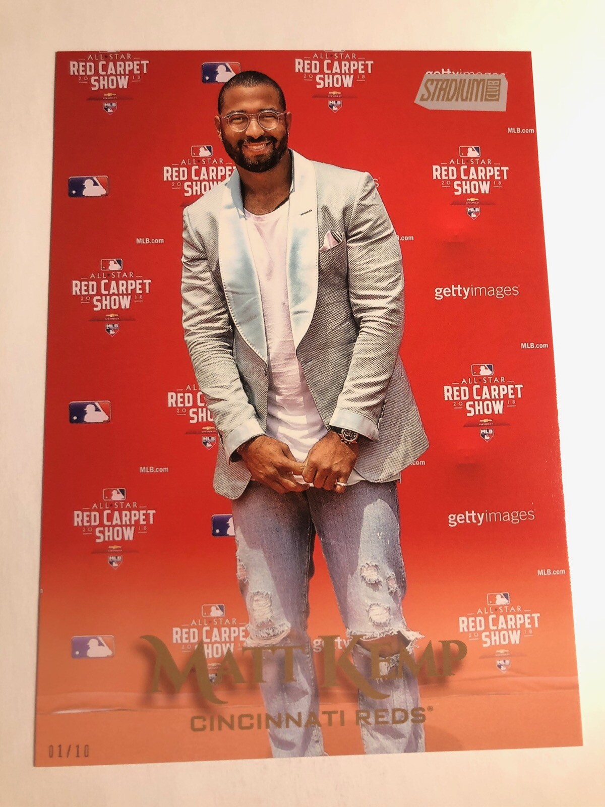 2019 Topps Stadium Club Jumbo 5x7 Matt Kemp Reds 80 01/10 | eBay