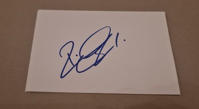 RICHARD EDGHILL HAND SIGNED 6 X 4 WHITE CARD MANCHESTER CITY MAN CITY ...
