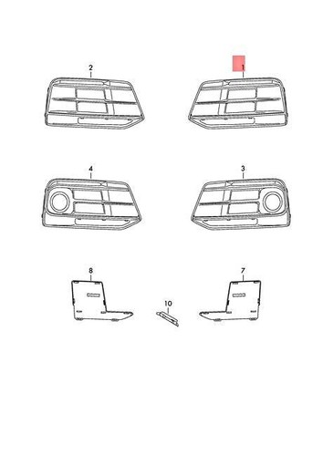 Genuine AUDI Q5 FYB Air Guide Grille L 80A807679AB9B9 | eBay