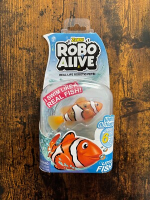 ZURU Robo Alive Little Fish Clownfish Robotic Pet Figure NEW IN PACKAGE ...