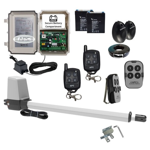 Automatic Electric Single Swing Gate Opener. APC Gate Automation Kit w ...